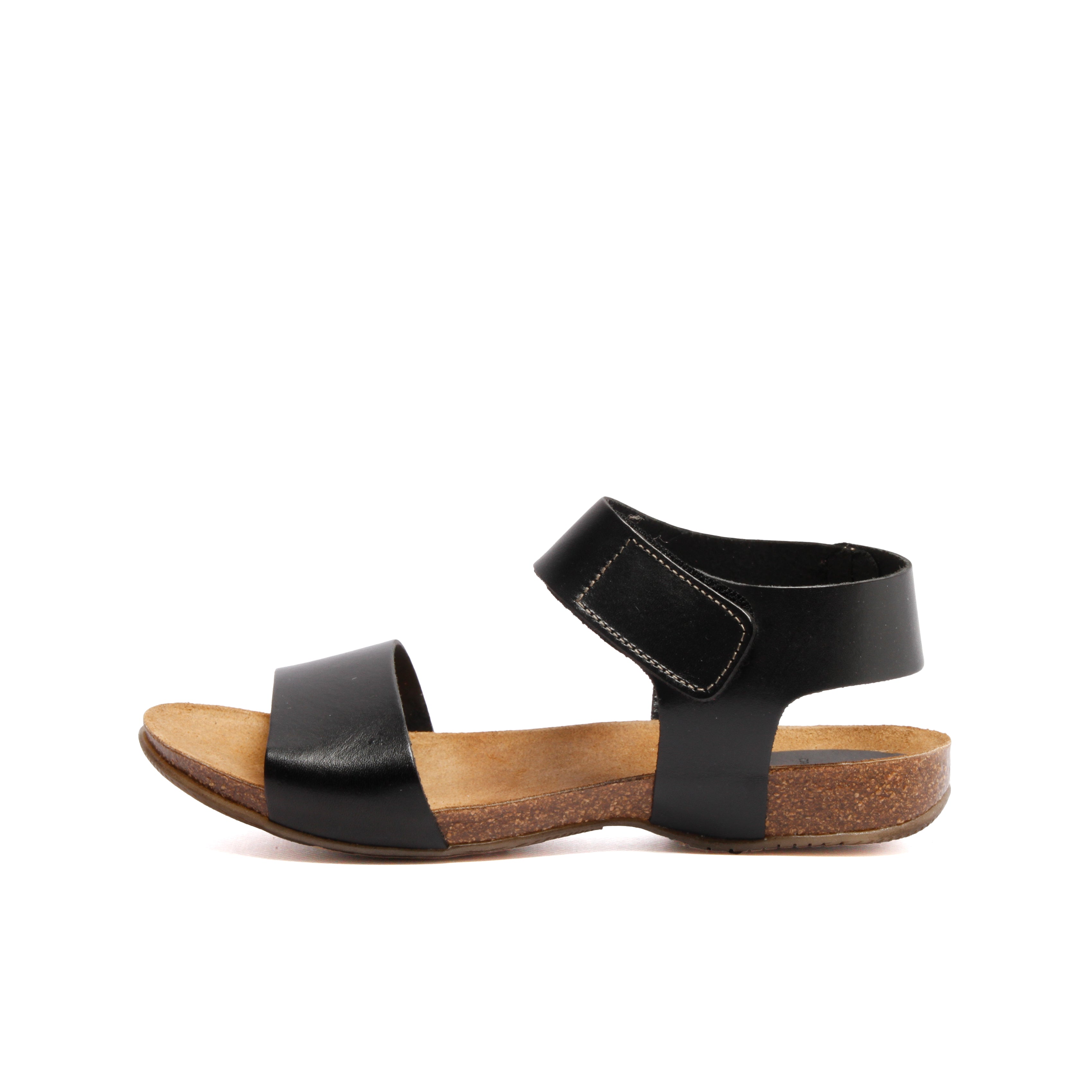 CLARA LEATHER SANDAL BLACK – Grand Step Shoes