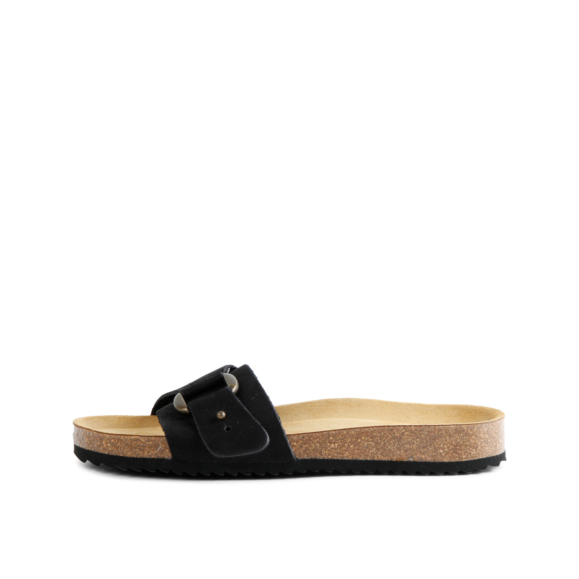 INKA NUBUK SANDAL BLACK – Grand Step Shoes