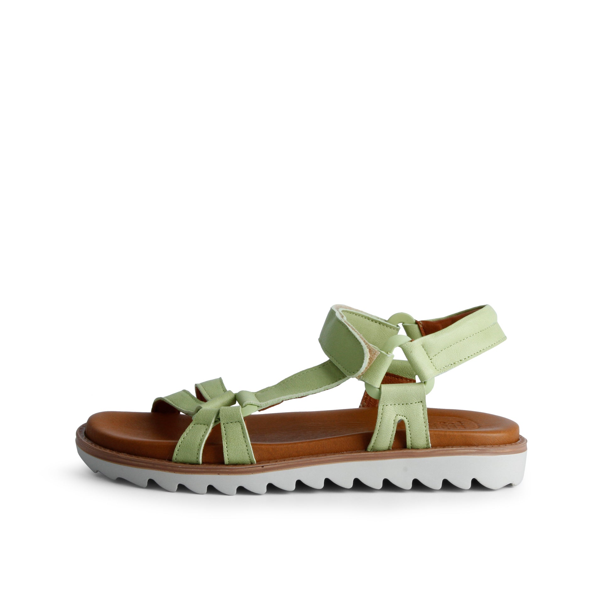 MIRA LEATHER SANDAL KIWI – Grand Step Shoes